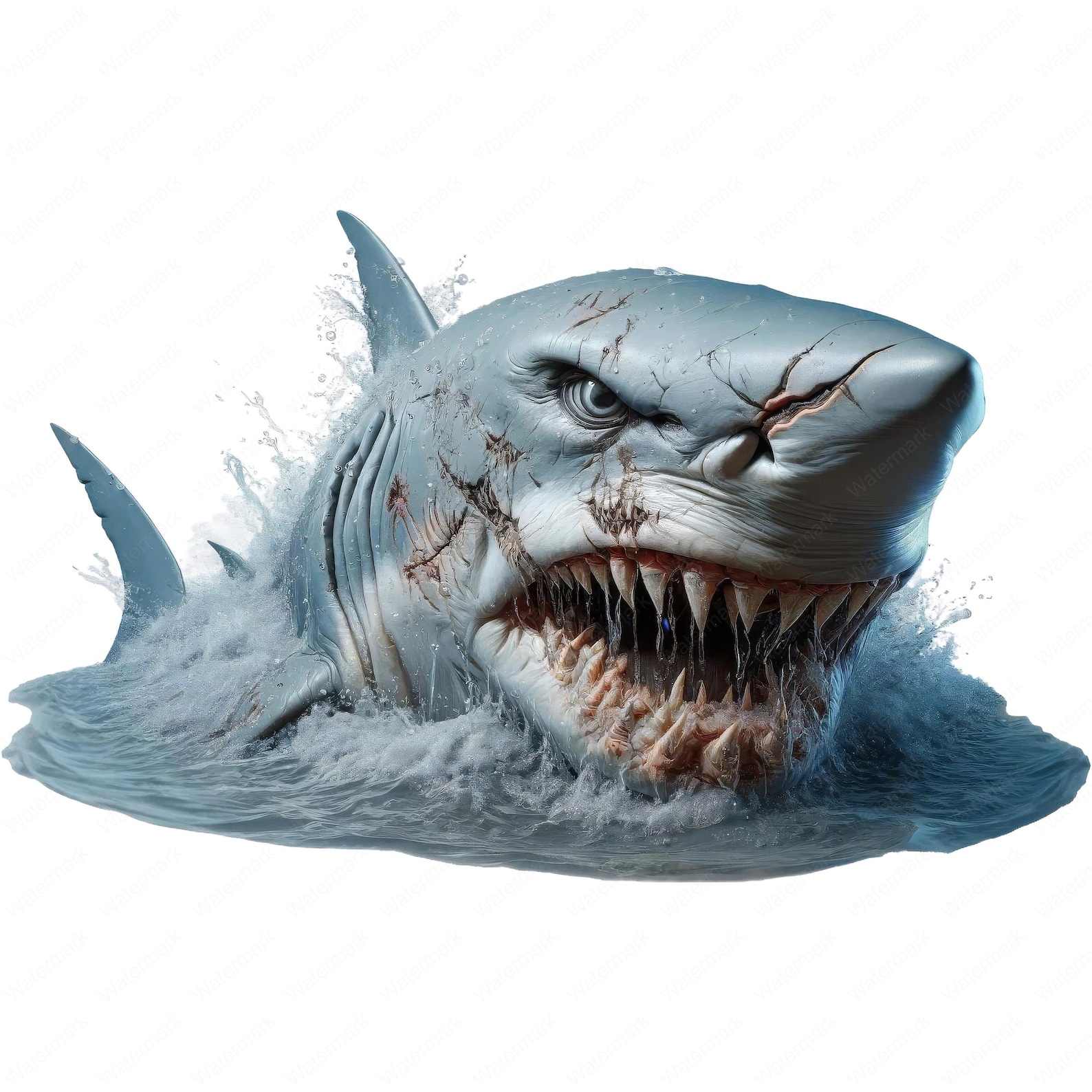 Ferocious Shark Clipart Bundle | Ocean Wildlife Art (digital Download ...