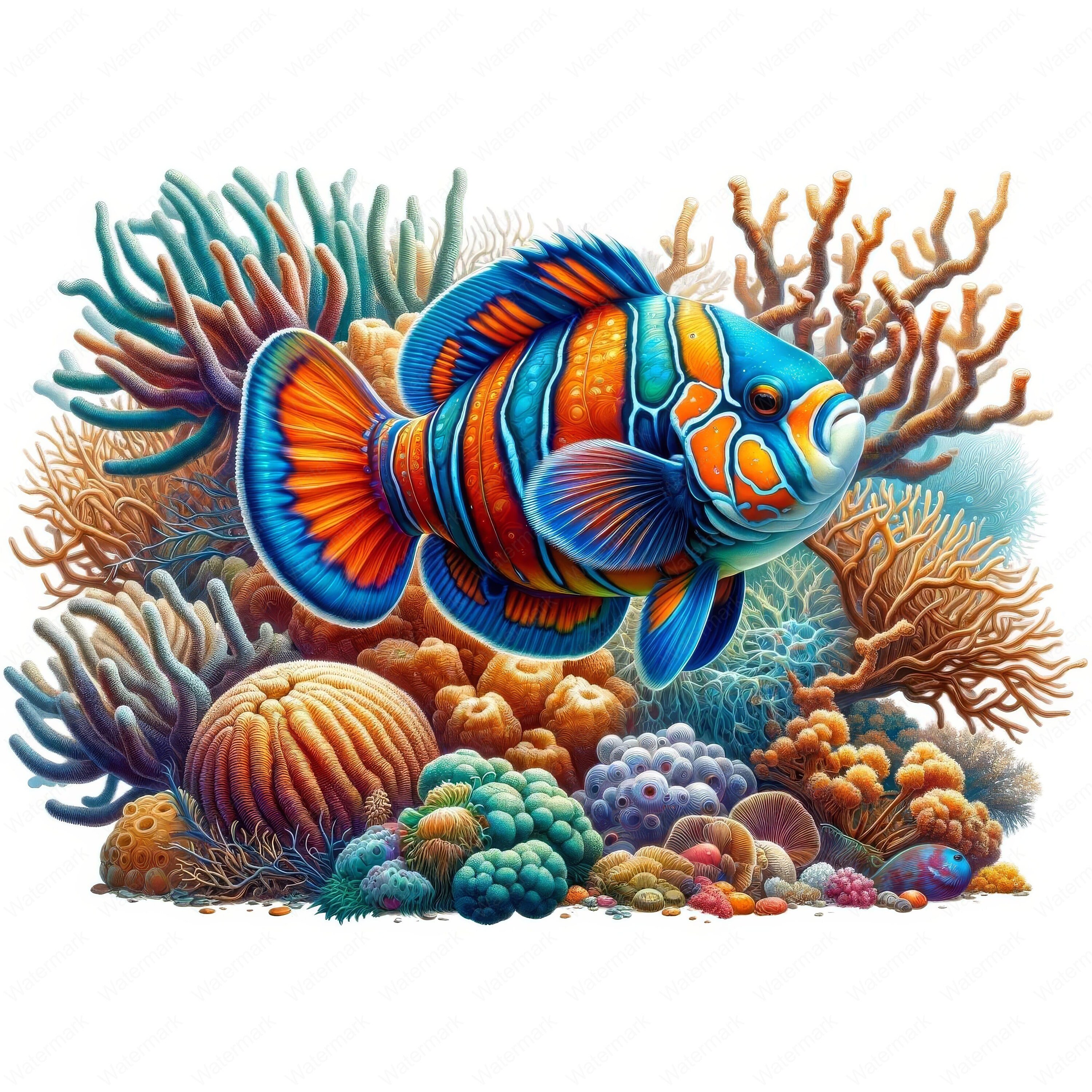 Vibrant Ocean Fish Clipart: Marine Art Designs (digital Download) - Etsy