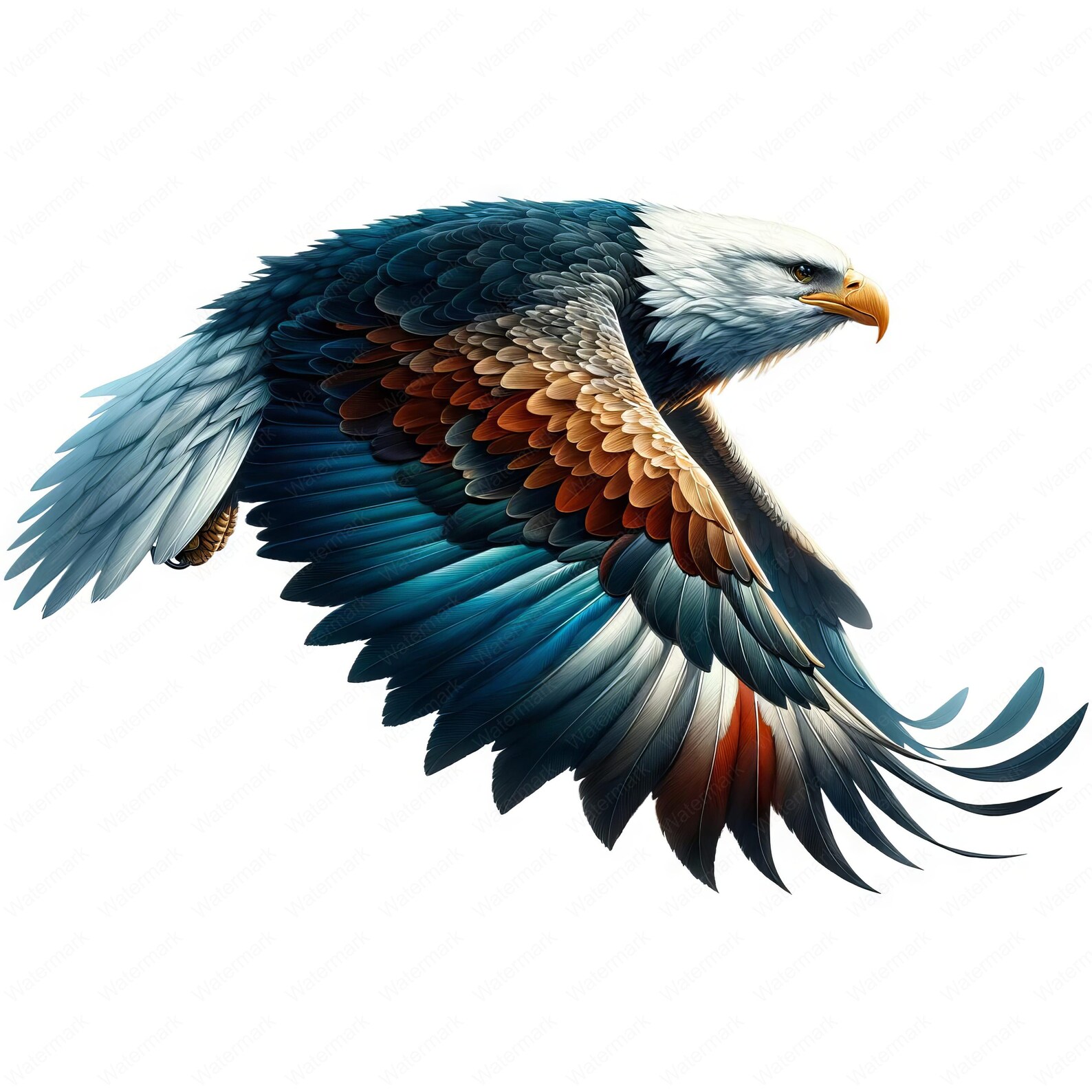 Intense Eagle Clipart Bundle | Bird of Prey Designs (digital Download ...