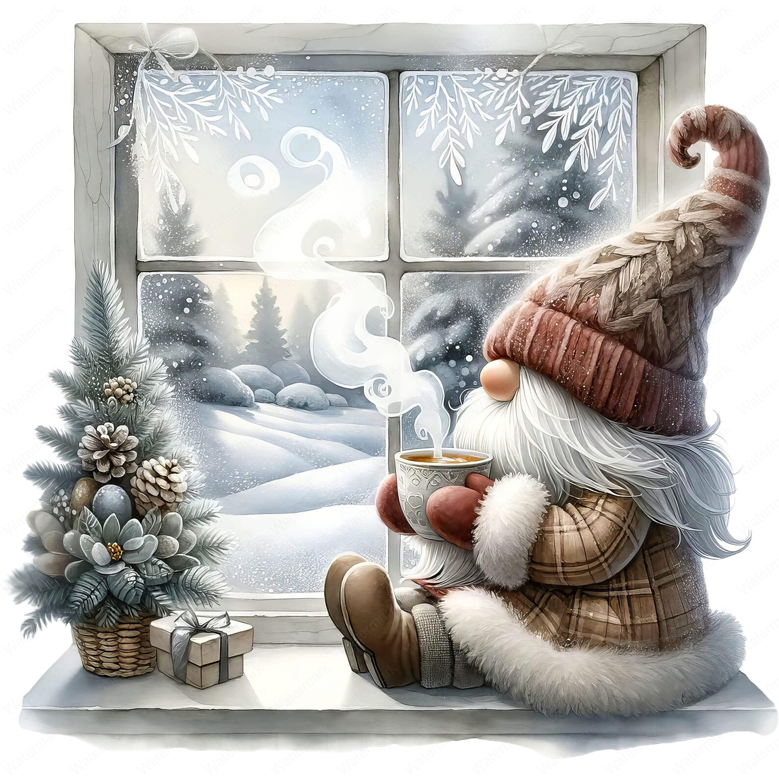 Christmas Gnome Clipart Bundle | Holiday Art, Commercial Use (digital ...