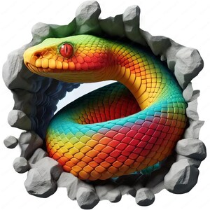 3D Snake Clipart Realistic 3D Snake Clipart Bundle 02 10 High-quality ...