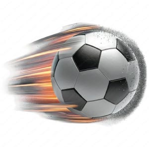 Dynamic Soccer Ball Clipart: Motion Effect PNG Bundle (digital Download ...