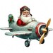 Santa Airplane Clipart: Holiday PNG Bundle (digital Download) - Etsy