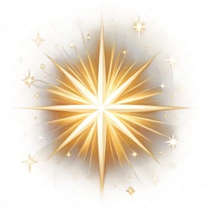 Radiant Star Clipart Bundle | Cosmic Art Printables (digital Download ...