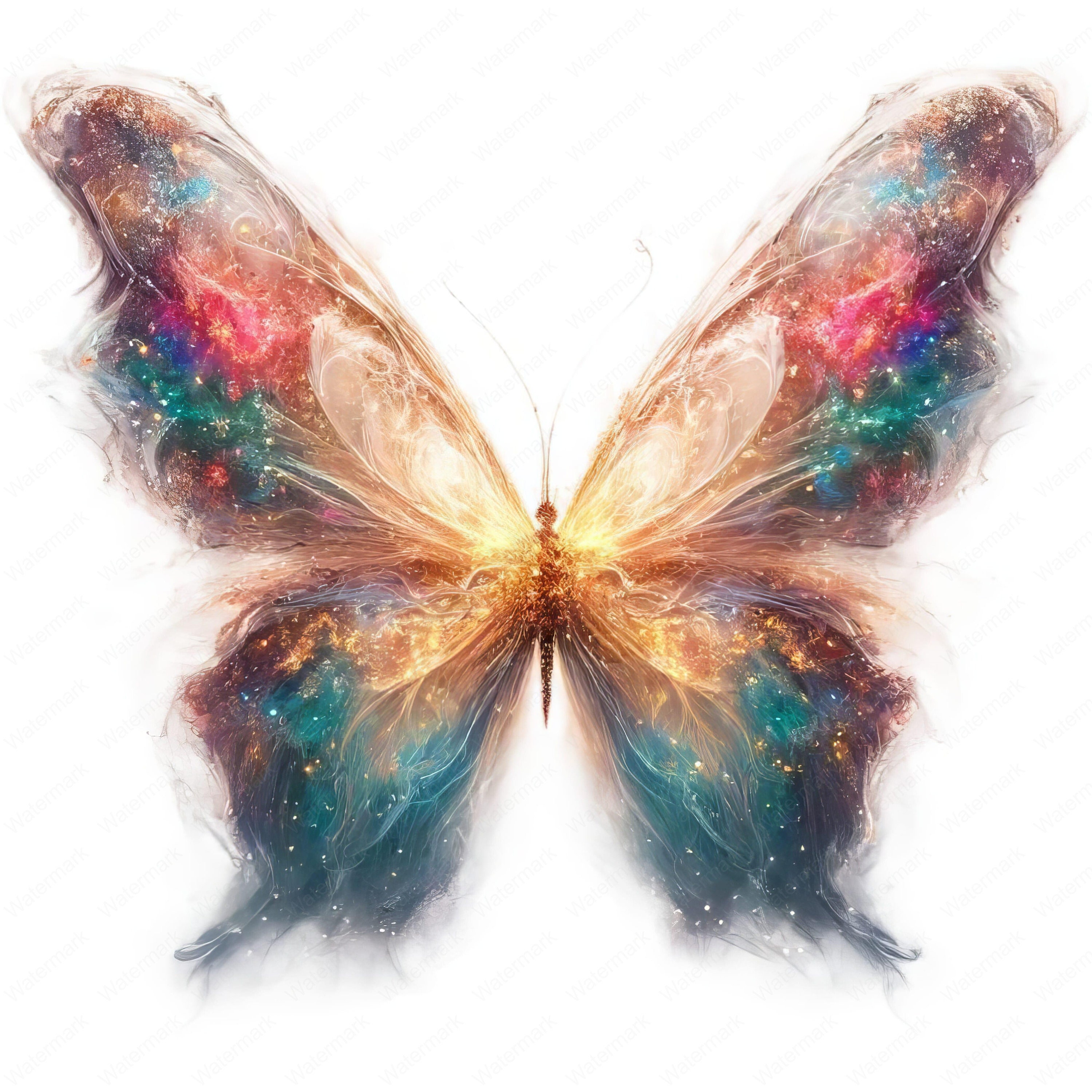 Vivid Butterfly Clipart Bundle | Shimmering Art, Printables (digital ...