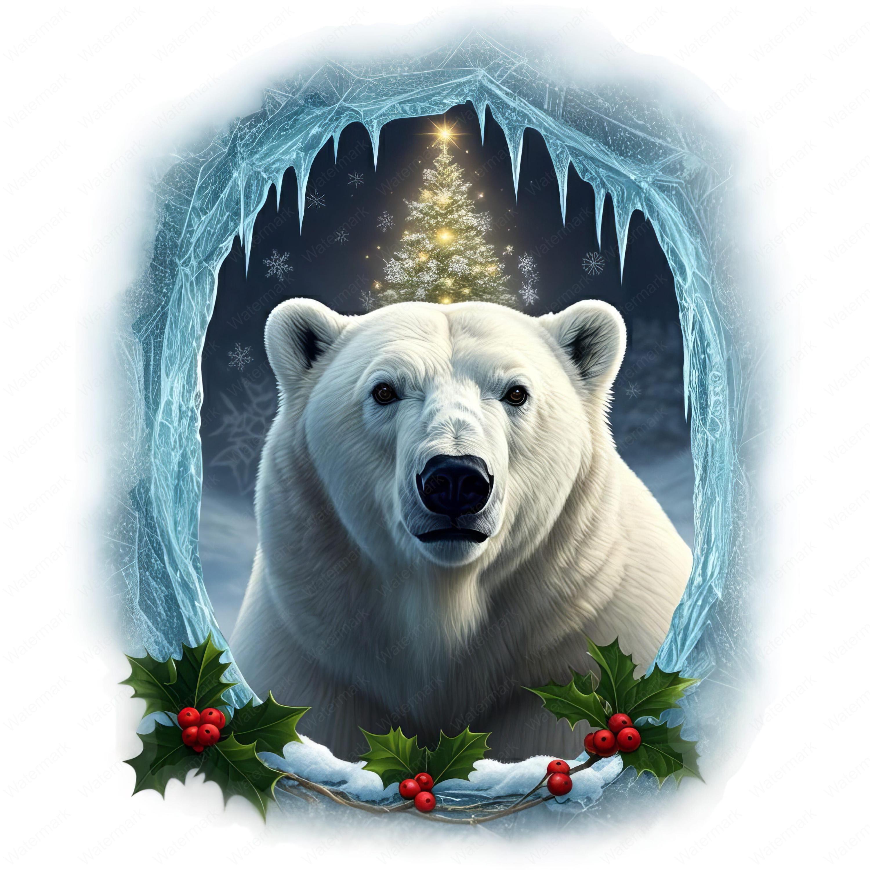 Polar Bear Clipart: Winter Holiday PNG Bundle (digital Download) - Etsy ...