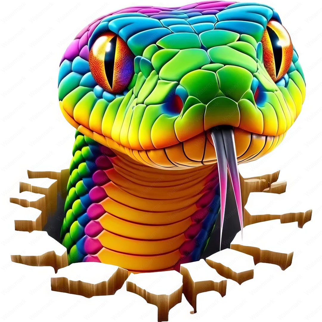 3D Snake Clipart Realistic 3D Snake Clipart Bundle 02 10 High-quality ...