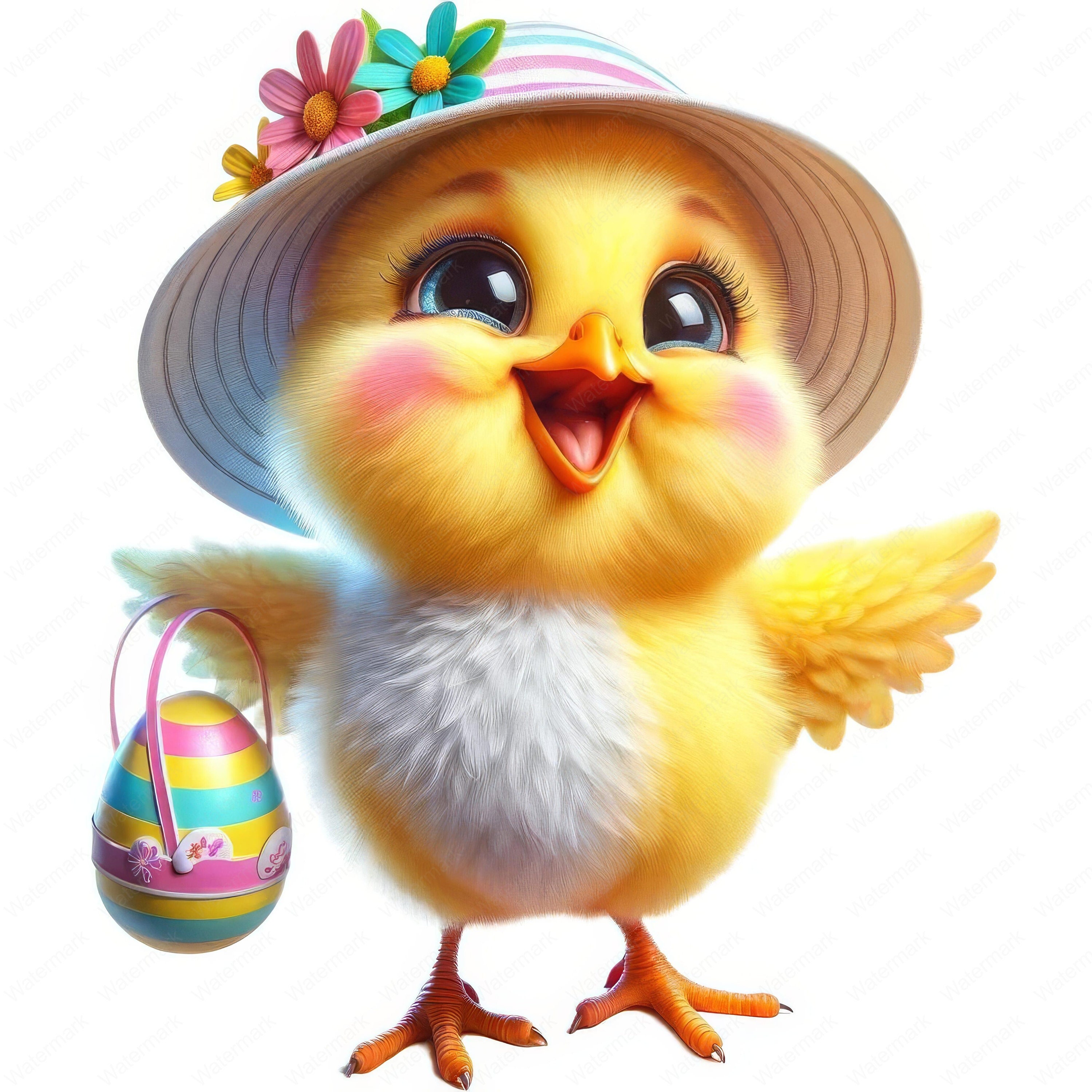 Funny Easter Chick Clipart Bundle | High-quality Designs (digital ...