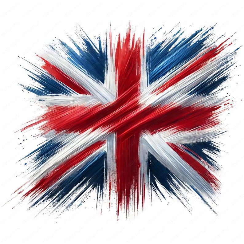 British Flag Clipart: Dynamic London Art (digital Download) - Etsy UK
