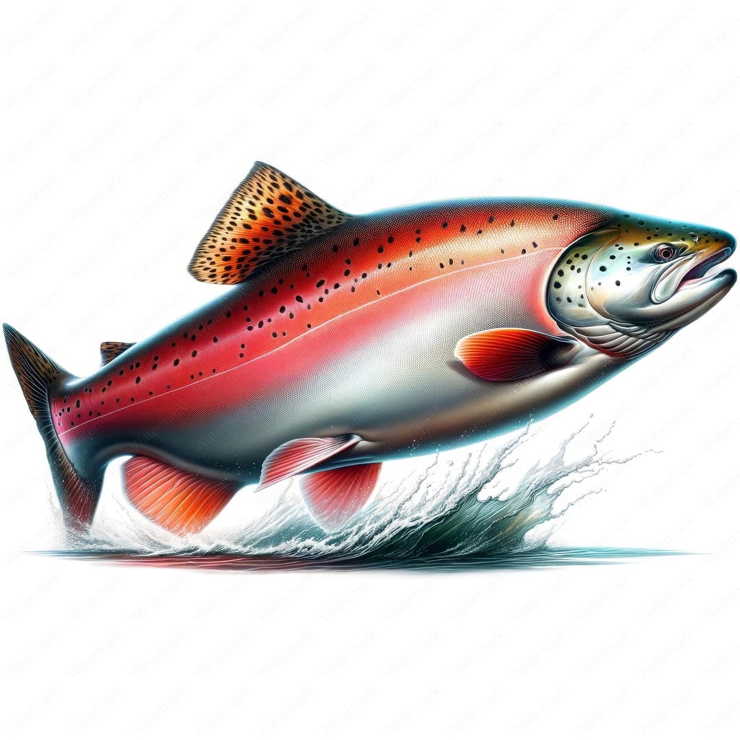 Salmon Clipart Fresh Salmon Clipart Bundle 10 High-quality Images ...