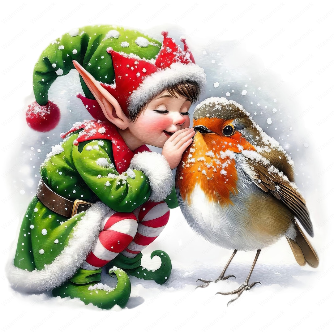 Christmas Elf Clipart | Holiday Designs (digital Download) - Etsy