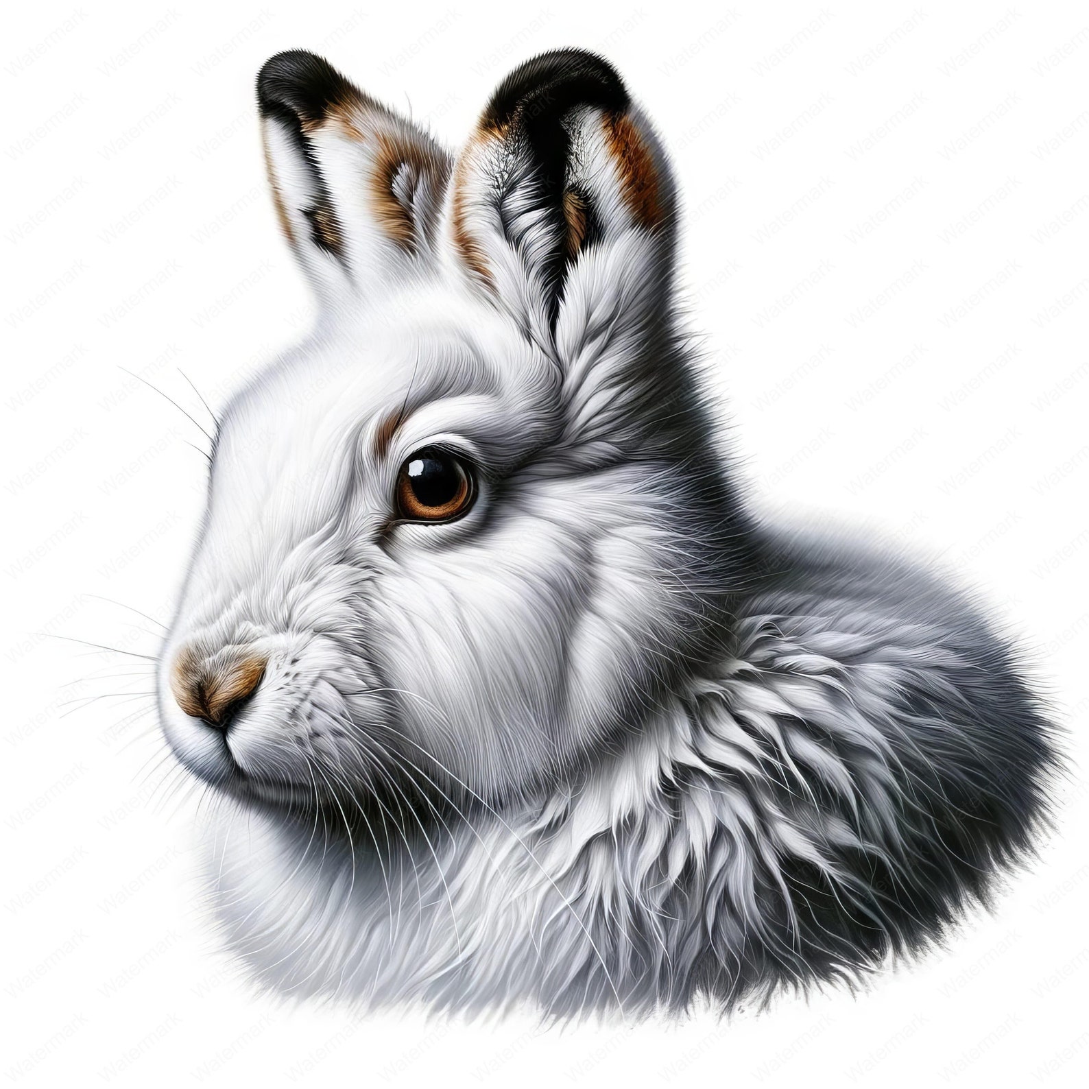 Arctic Hare Clipart Bundle: Wildlife Art Printables (commercial Use ...
