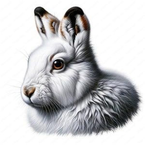 Arctic Hare Clipart | Majestic Arctic Hare Clipart Bundle | 10 High ...