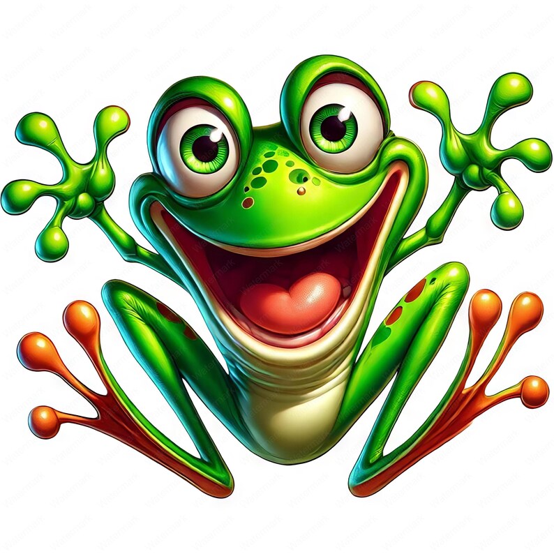Adorable Frog Clipart Bundle | High-quality Animal Art (digital ...