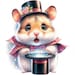 Hamster Magician Clipart Charming Hamster Clipart Bundle 10 High ...