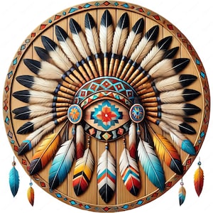 Native American Shield Clipart: Tribal Art Designs (digital Download ...