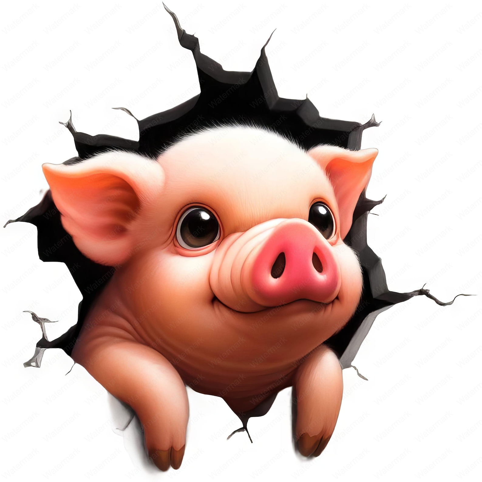 Funny Pig Clipart Bundle | Animal Designs (digital Download) - Etsy UK