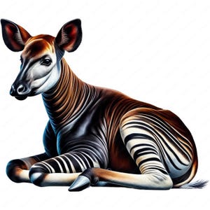 Okapi Clipart | Adorable Okapi Clipart Bundle | 10 High-quality Designs ...