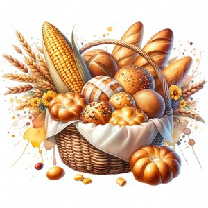 Fall Clipart Bundle: Thanksgiving Designs, Wall Art (digital Download ...