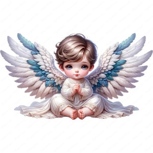 Cute Angel Clipart | Adorable Angel Clipart Bundle | 10 High-quality ...