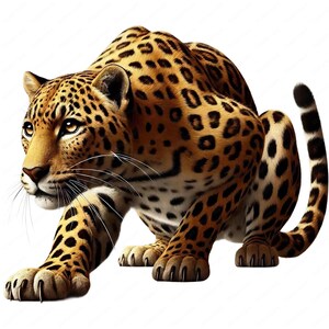 Leopard Clipart: Realistic Big Cat PNG Bundle (digital Download) - Etsy