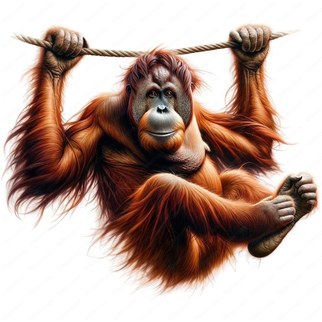 Orangutan Clipart | Adorable Orangutan Clipart Bundle | 10 High-quality ...