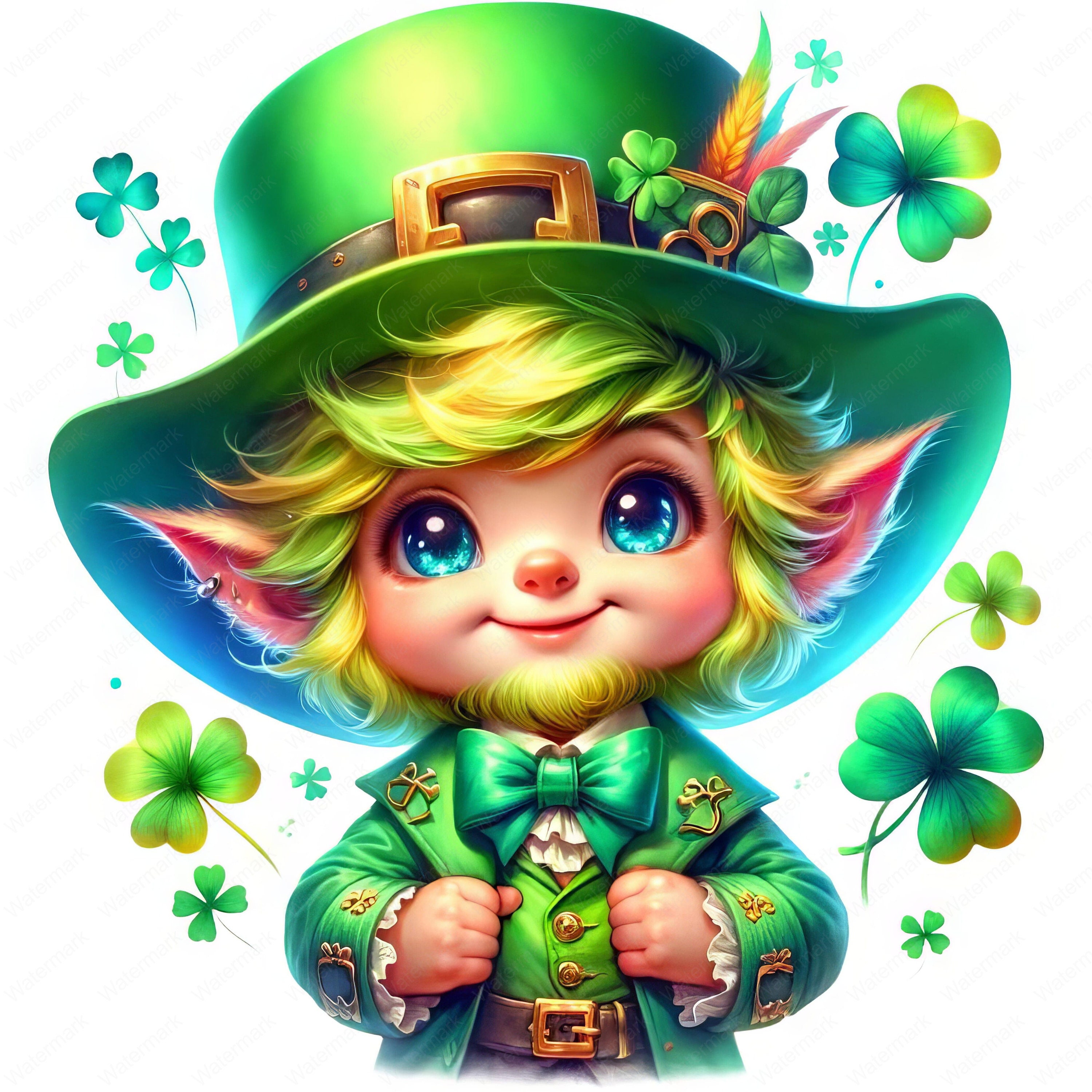 Cute Leprechaun Clipart Bundle | St. Patrick's Day Art (digital ...