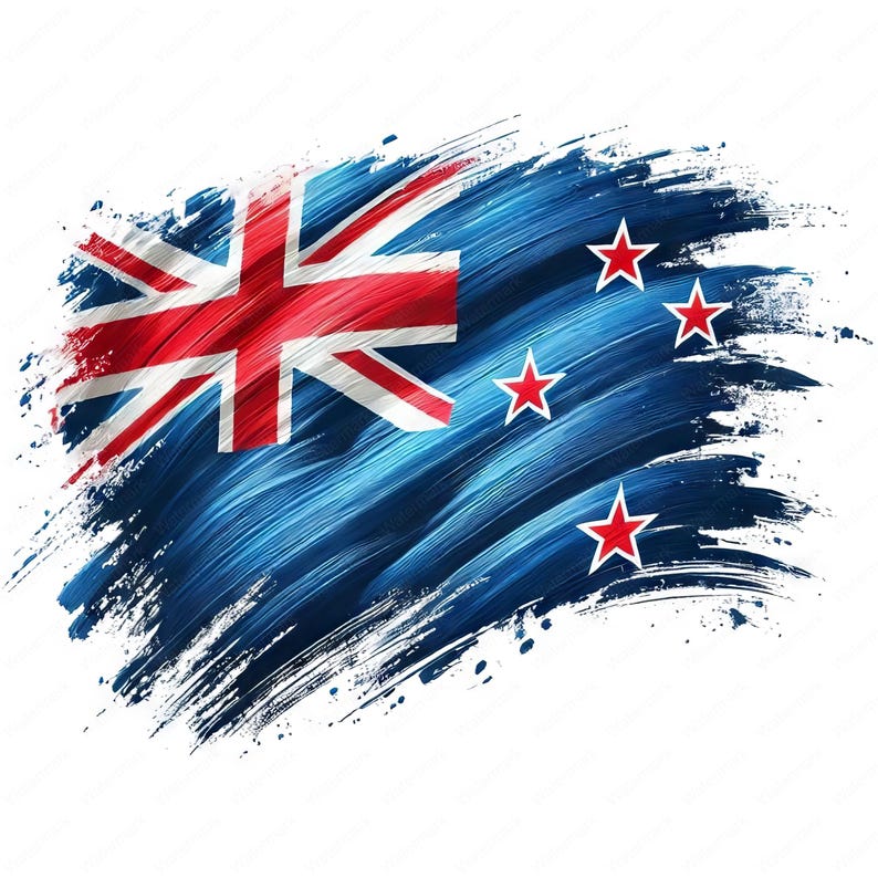 New Zealand Flag Clipart Bundle | Kiwi Art Printables (digital Download ...