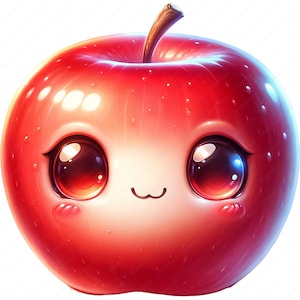 Cute Apple Clipart | Adorable Cute Apple Clipart Bundle | 10 High ...