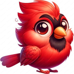 Cardinal Clipart | Funny Cute Cardinal Clipart Bundle | 10 High-quality ...