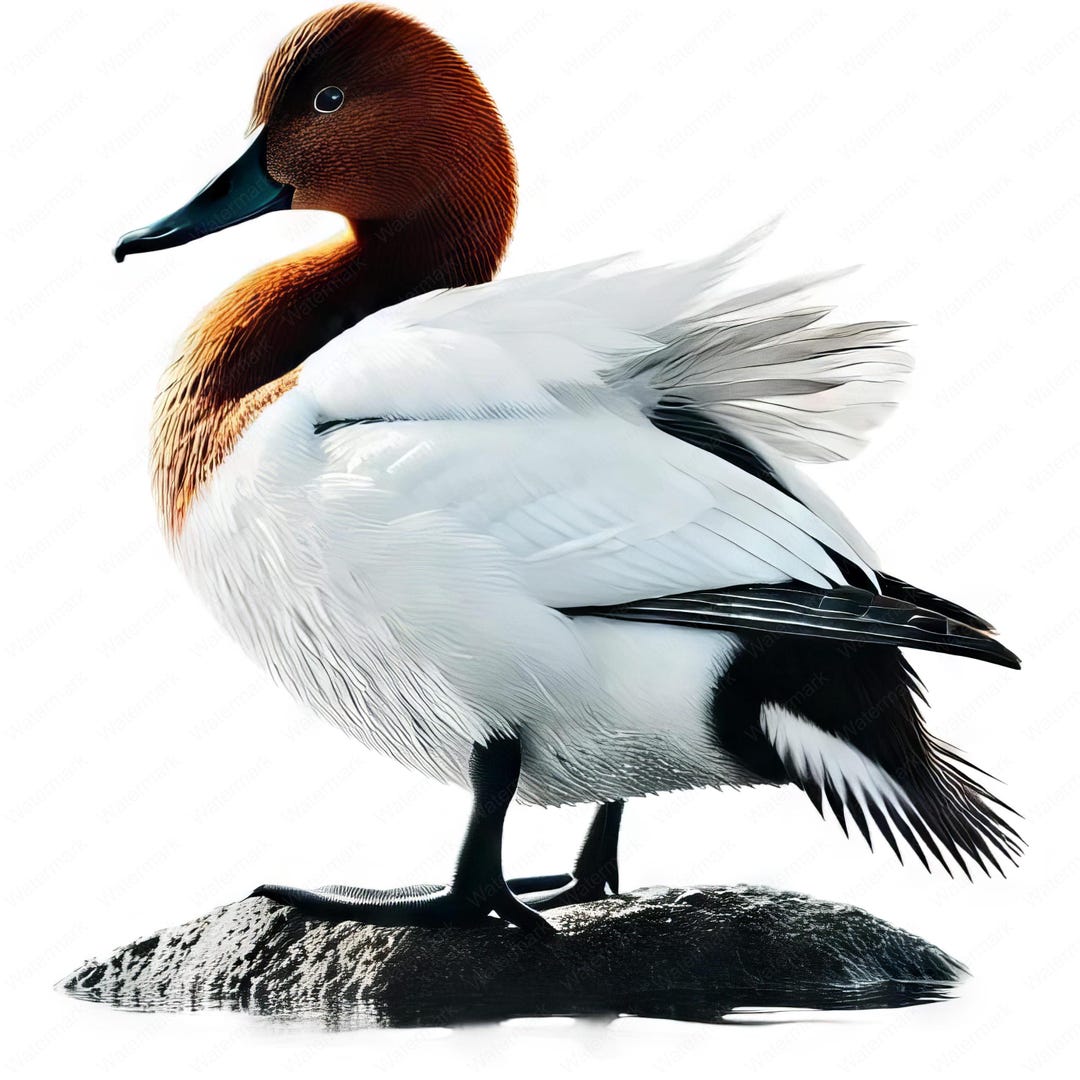 Canvasback Duck Clipart | Elegant Canvasback Clipart Bundle | 10 High ...