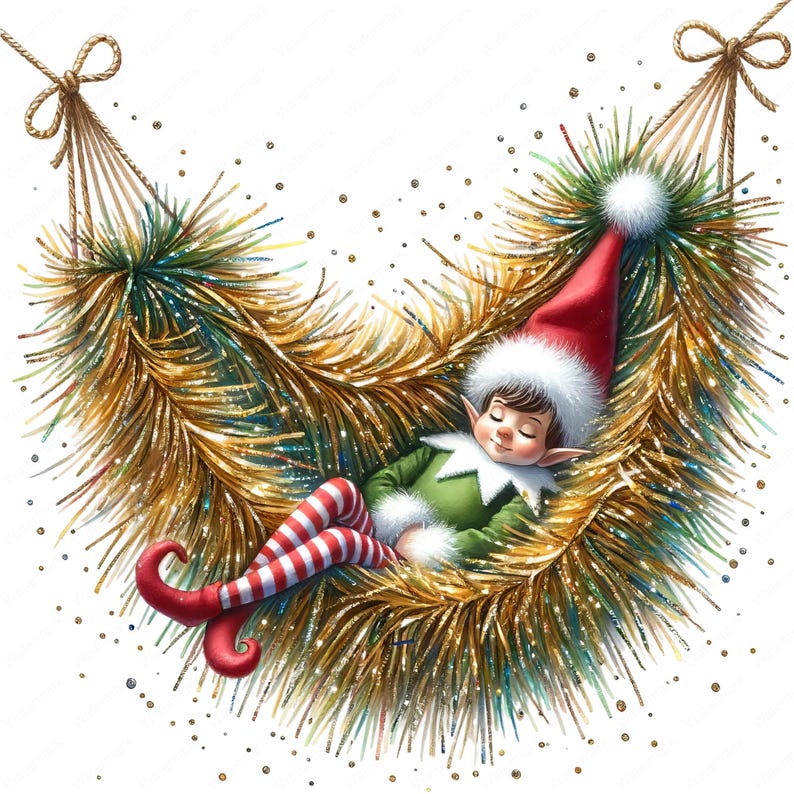 Christmas Elf Clipart: Holiday Season Designs (digital Download) - Etsy