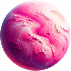 Pink Heart Planet Clipart | Outer Space Themed Clipart Bundle | 10 High ...