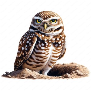 Burrowing Owl Clipart | Detailed Burrowing Owl Clipart Bundle | 10 High ...