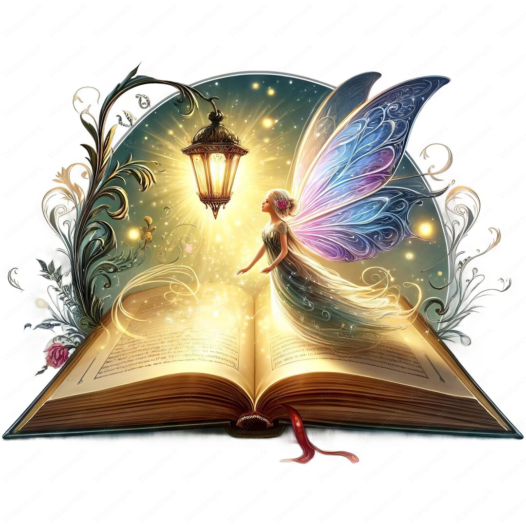 Fairy Tale Book Clipart: Elegant Fantasy Art (digital Download) - Etsy