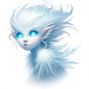 Ice Sprite Clipart | Enchanted Ice Sprite Clipart Bundle | 10 High ...