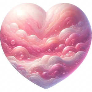 Pink Heart Planet Clipart | Outer Space Themed Clipart Bundle | 10 High ...