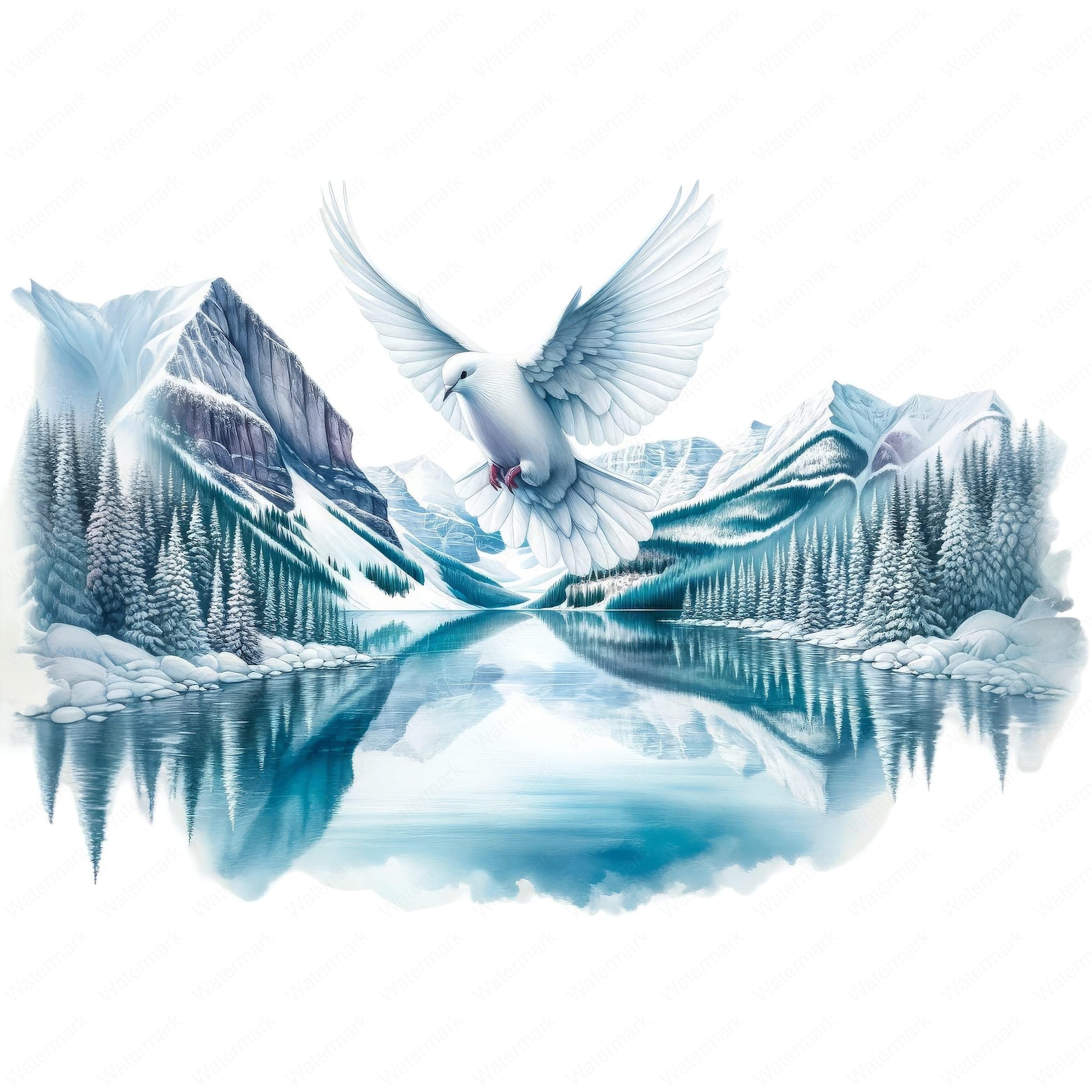 Serene Dove Clipart Bundle: Peace Theme Art (digital Download) - Etsy