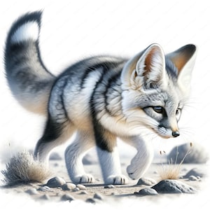 Cute Kit Fox Clipart Adorable Cute Kit Fox Clipart Bundle 10 High ...