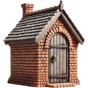 Rustic Outhouse Clipart | Charming Rustic Outhouse Clipart Bundle | 10 ...