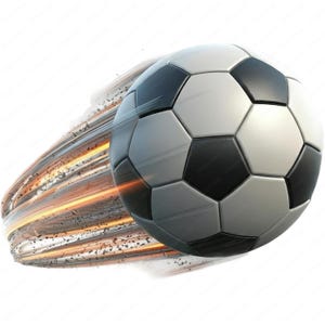 Dynamic Soccer Ball Clipart: Motion Effect PNG Bundle (digital Download ...
