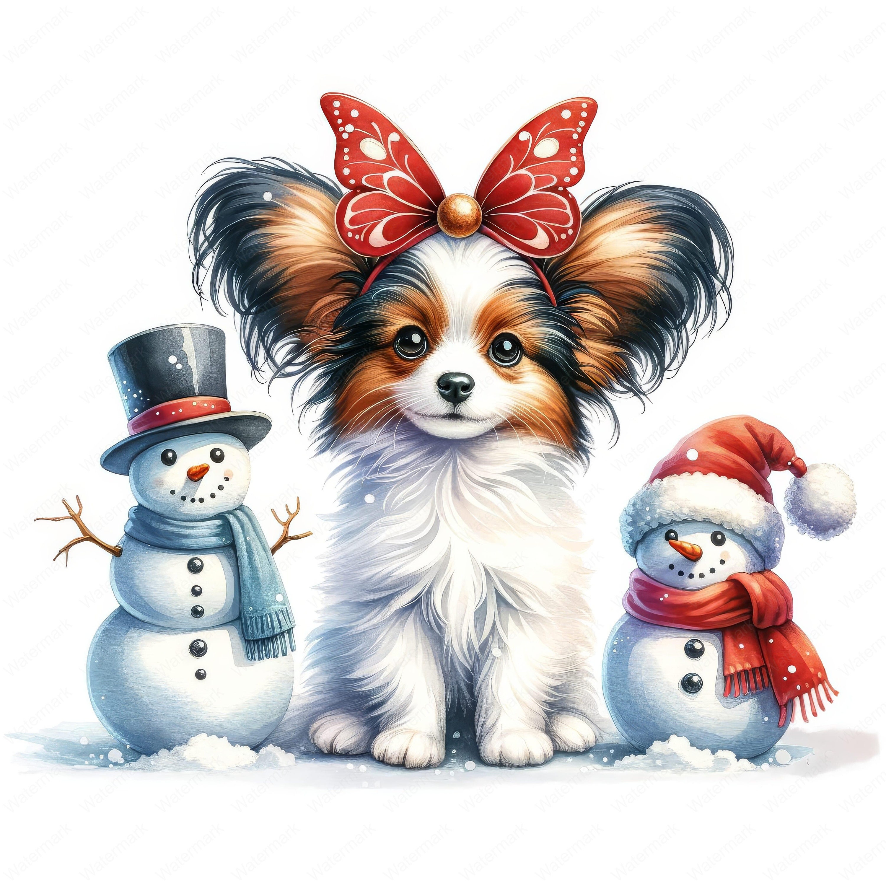 Christmas Dog Clipart: Festive Holiday Designs (digital Download) - Etsy