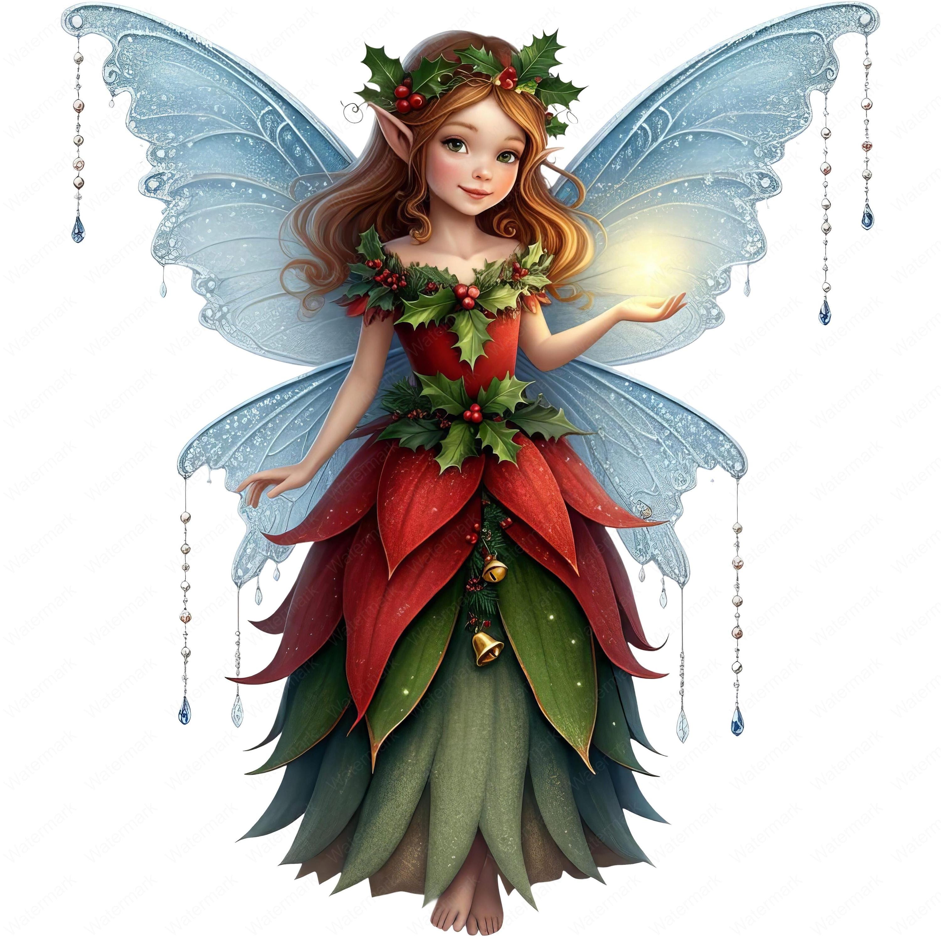 Christmas Fairy Clipart: Whimsical Holiday Designs (digital Download ...
