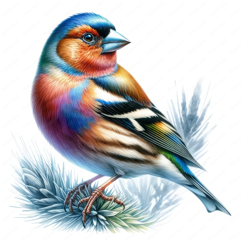 Finch Clipart Bundle: 10 Bird Art Designs (digital Download) - Etsy