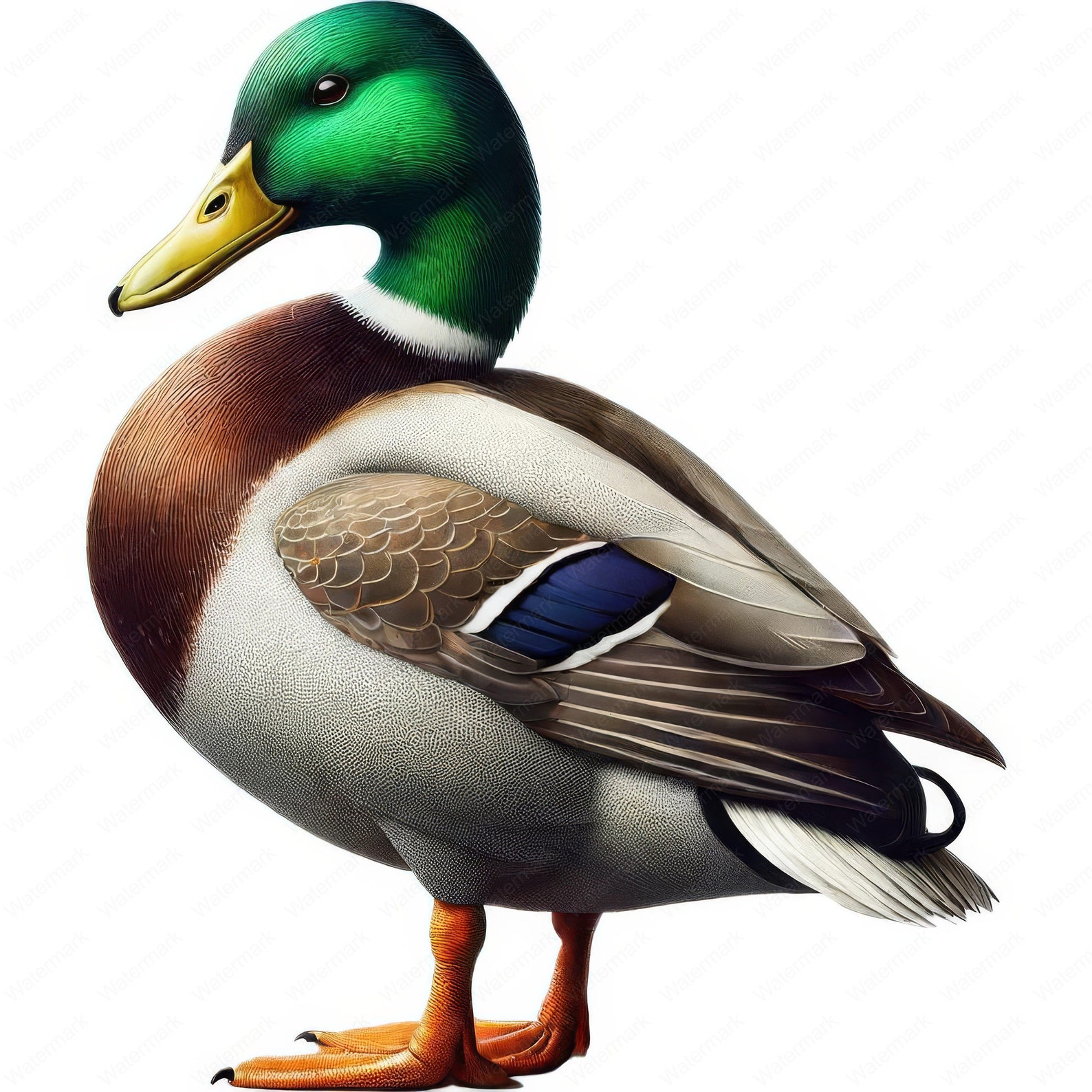 Majestic Mallard Clipart Bundle: Wildlife Art Printables (digital ...