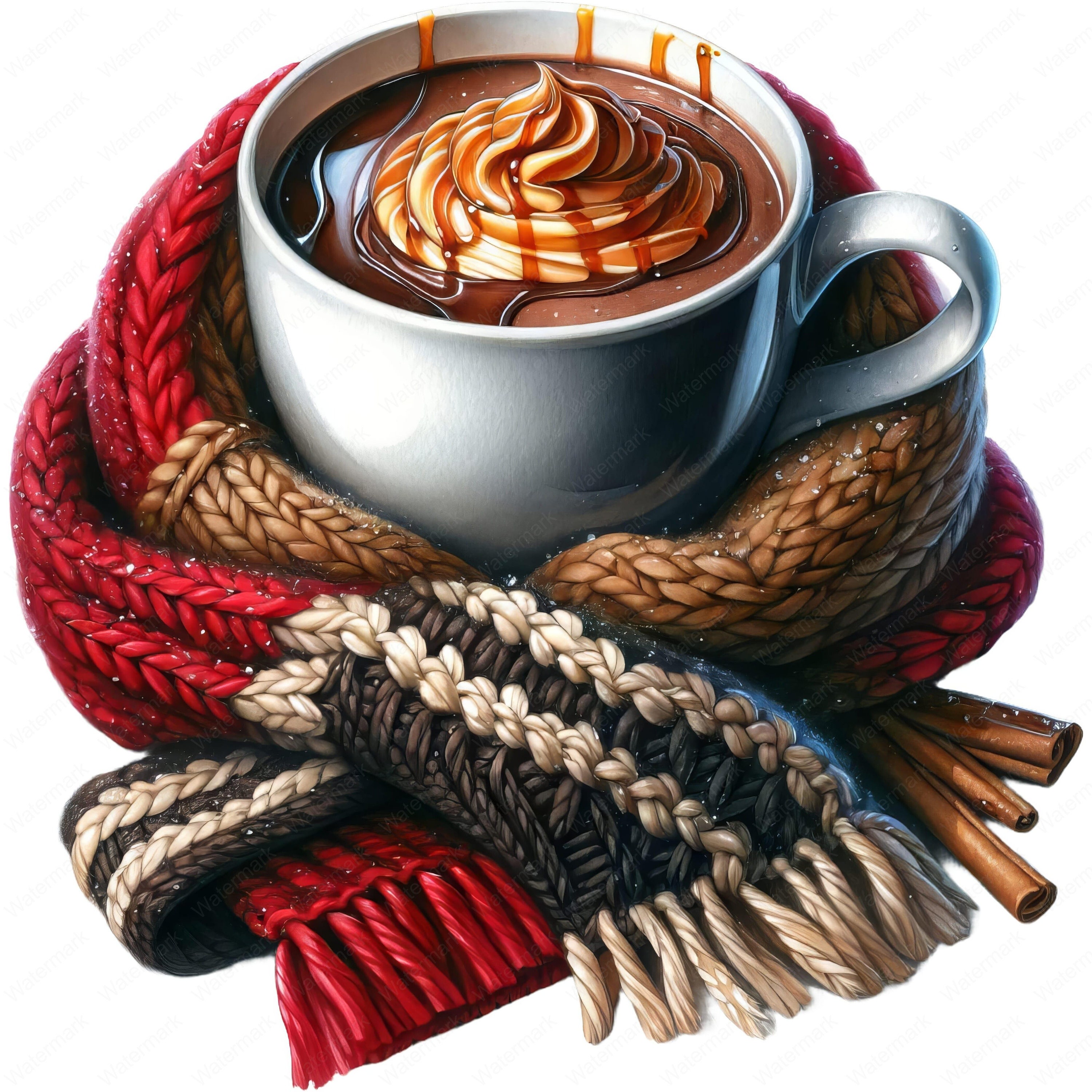 Hot Chocolate Clipart Bundle: Cozy Beverage Art (digital Download) - Etsy