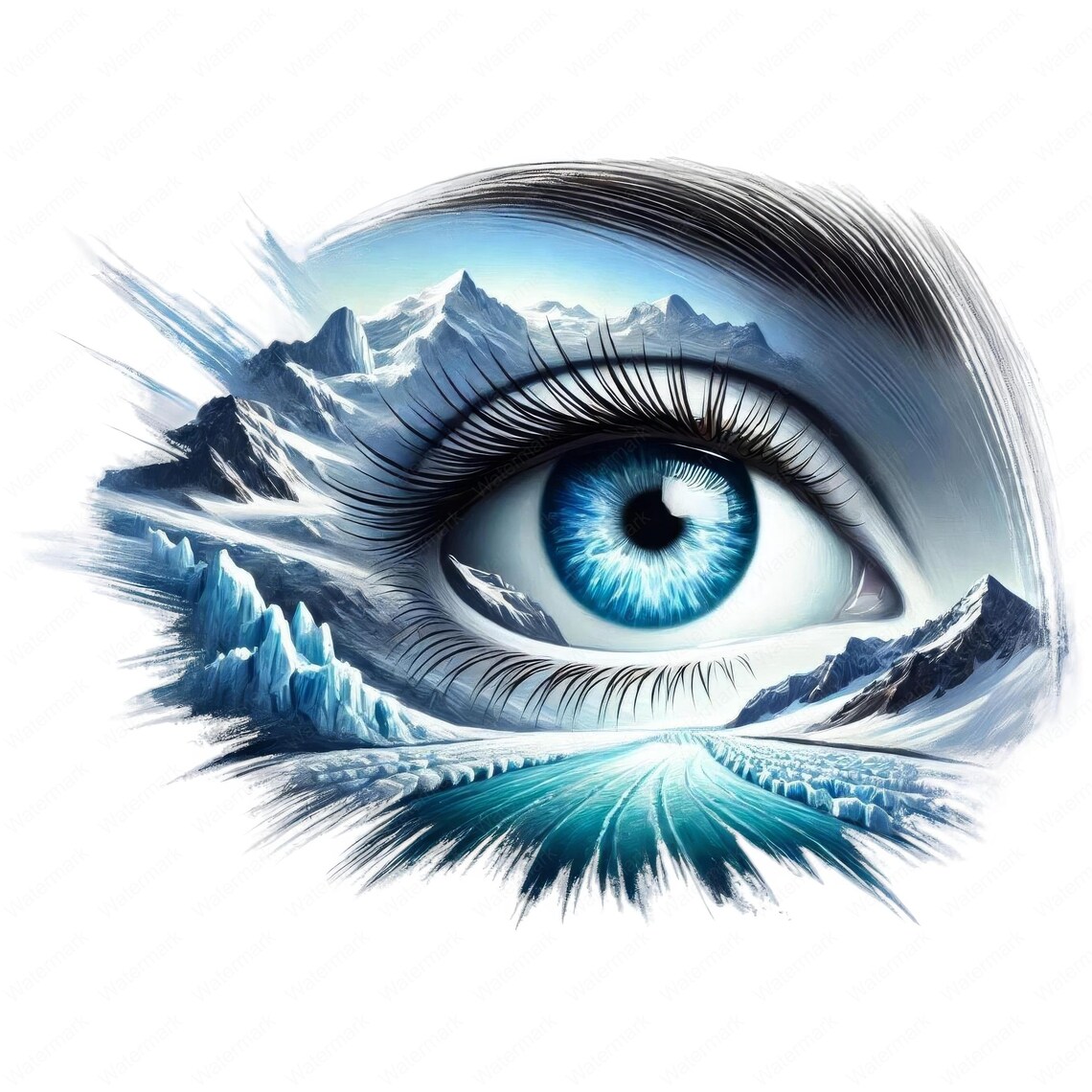 Ice Eye Clipart | Nature Art Designs (digital Download) - Etsy