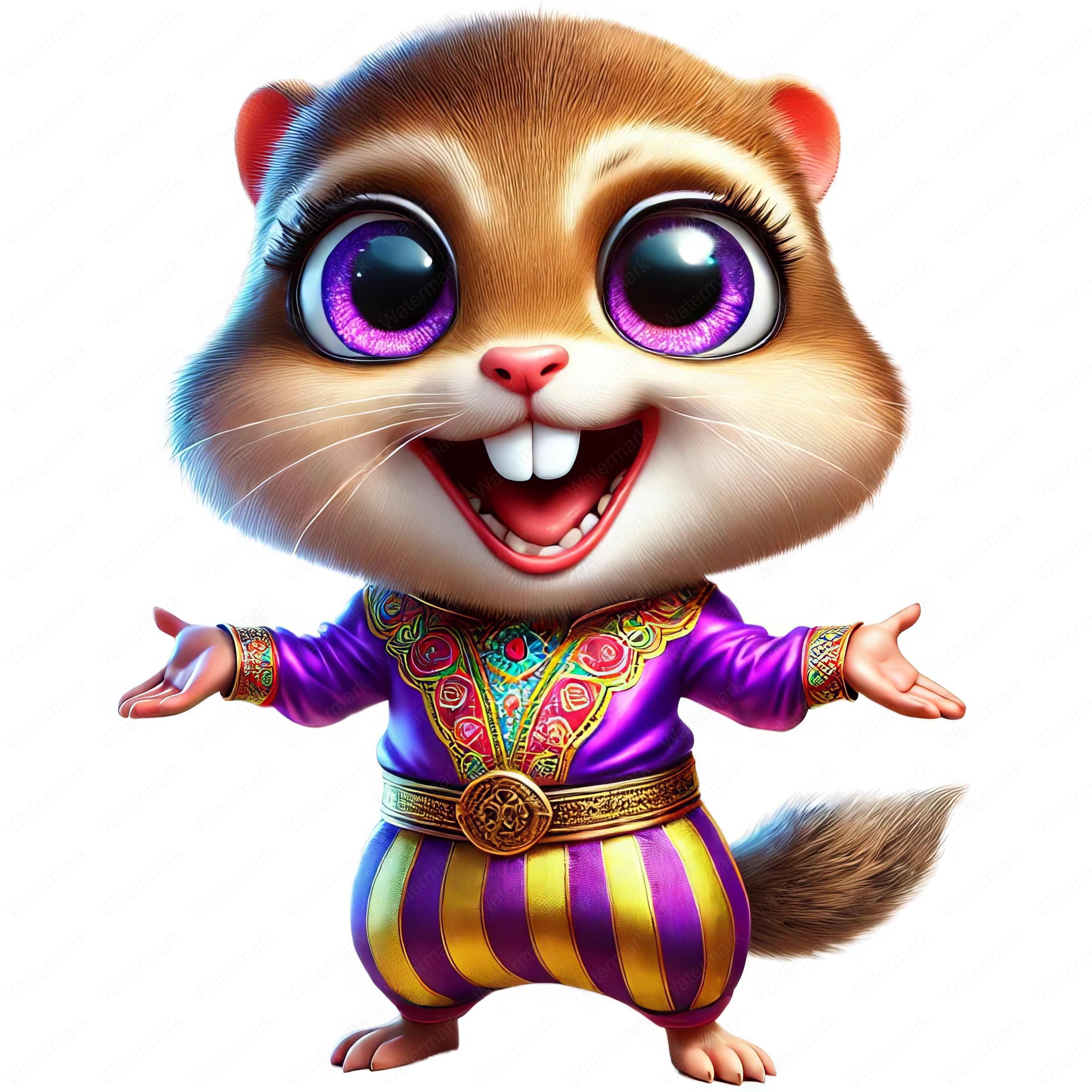 Adorable Gopher Clipart Bundle: Cartoon Animal Art (digital Download ...