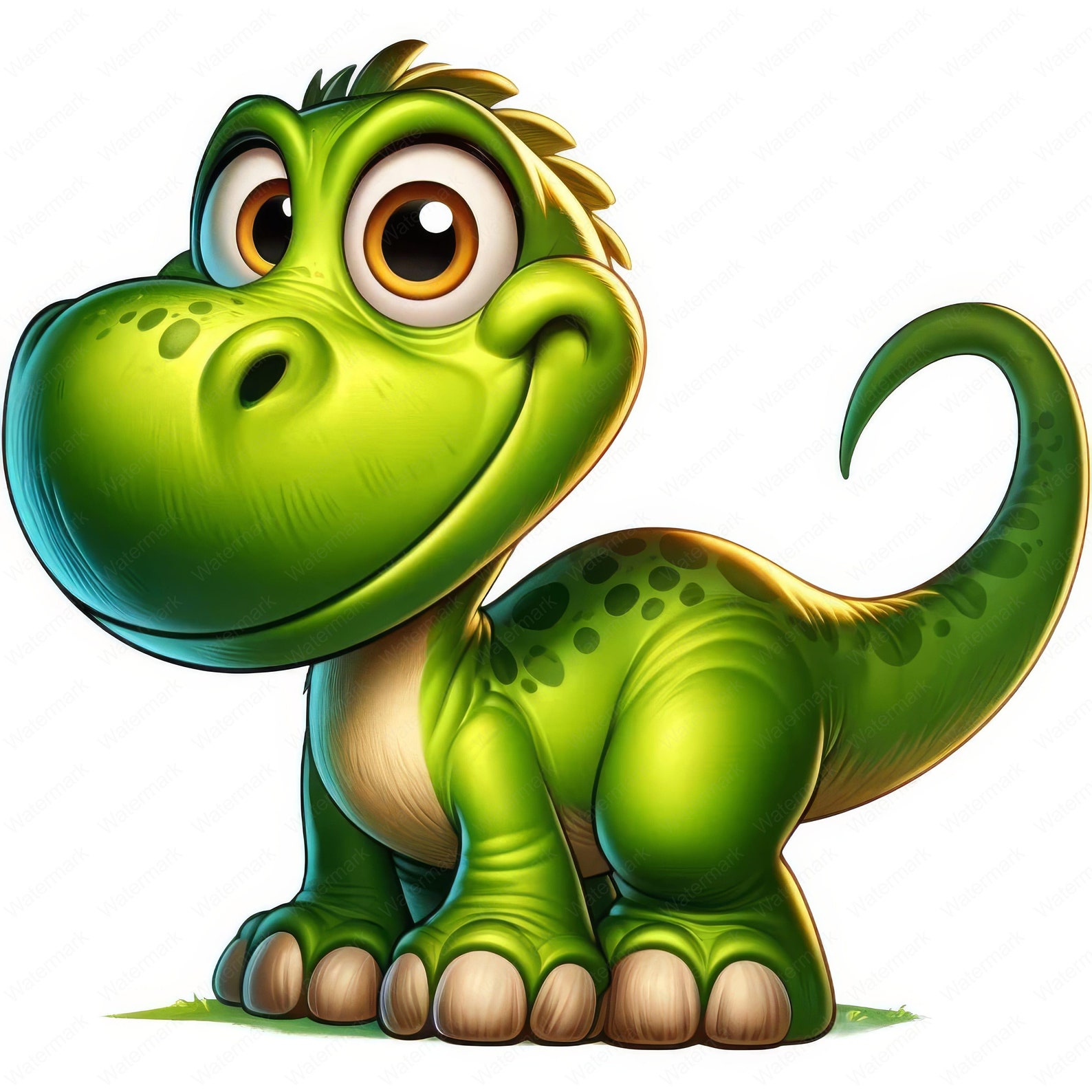 Cute Dinosaur Clipart Bundle | Children's Book Art (digital Download ...