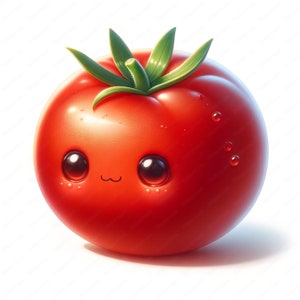 Cute Tomato Clipart Lively Cute Tomato Clipart Bundle 10 High-quality ...